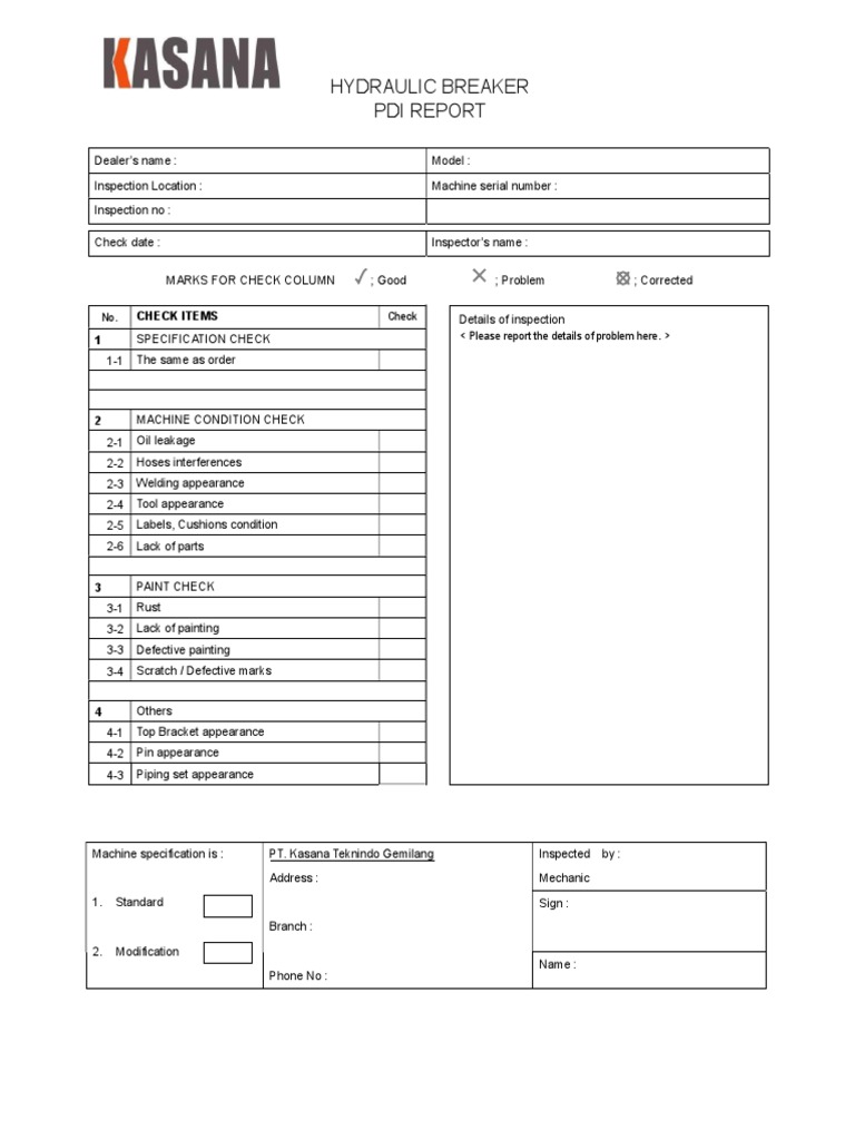 FORM PDI Breaker | PDF