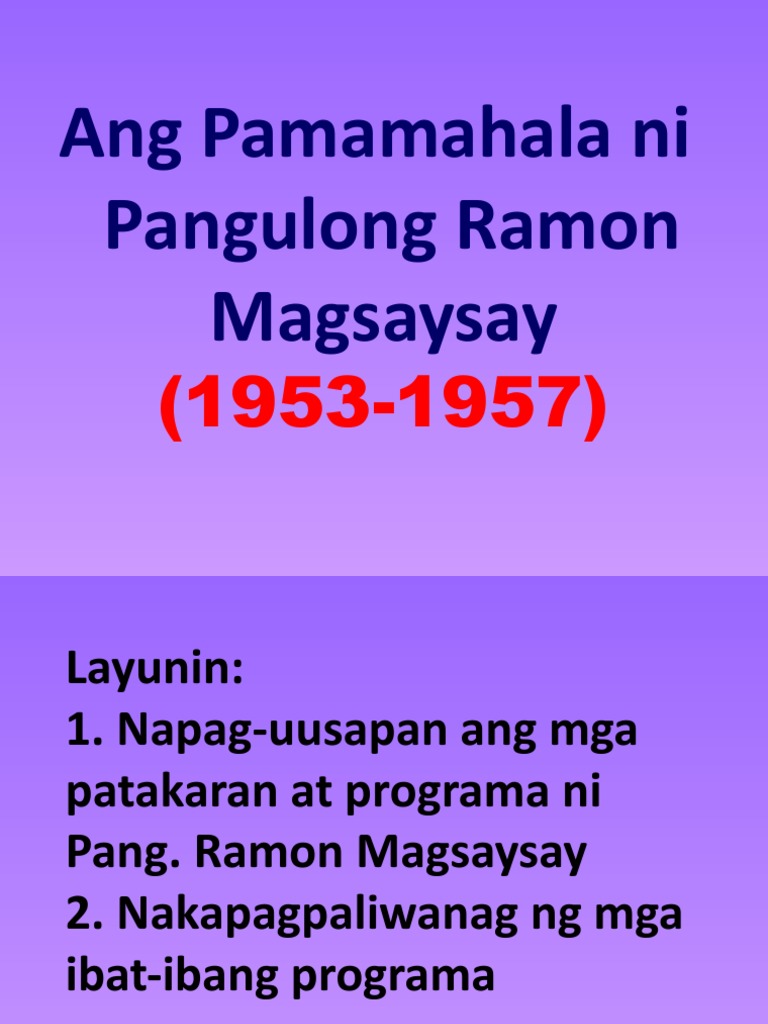 Ramon Magsaysay | PDF