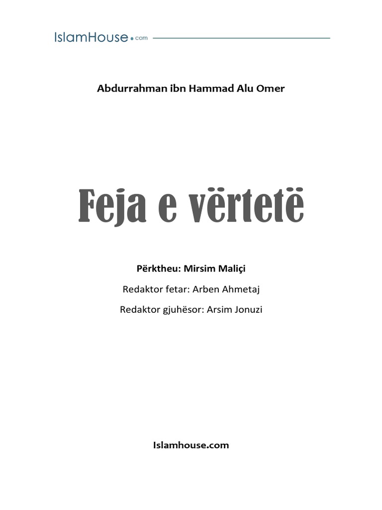 SQ Feja e Vertete | PDF