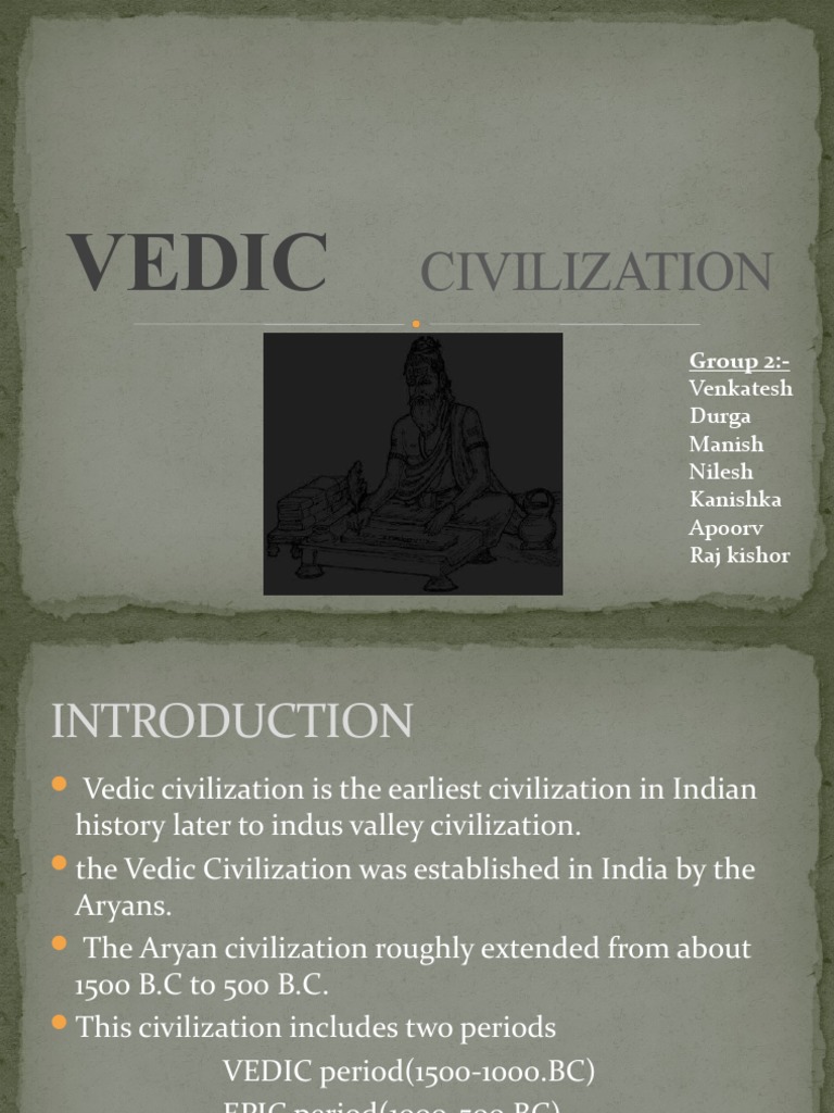 Vedic: Civilization | PDF | Vedas