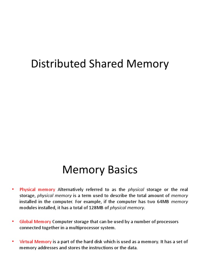 Distributed Shared Memory | Download Free PDF | Cache (Computing) | Computer Data Storage