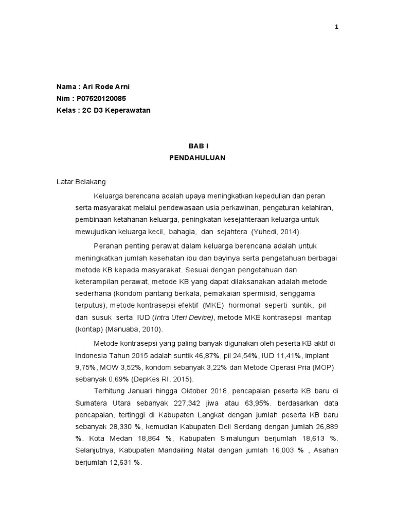 Askep Tentang KB | PDF