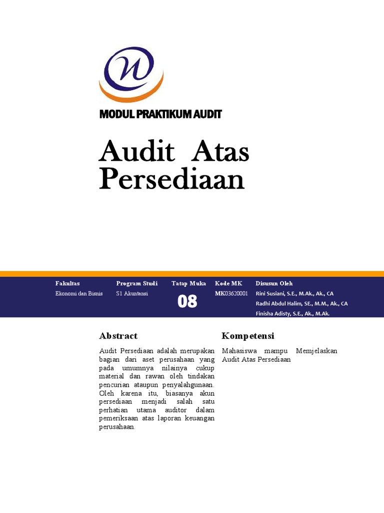 Modul 8 Audit Atas Persediaan | PDF