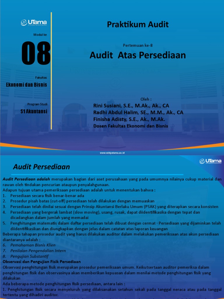 8 (Audit Atas Persediaan) | PDF