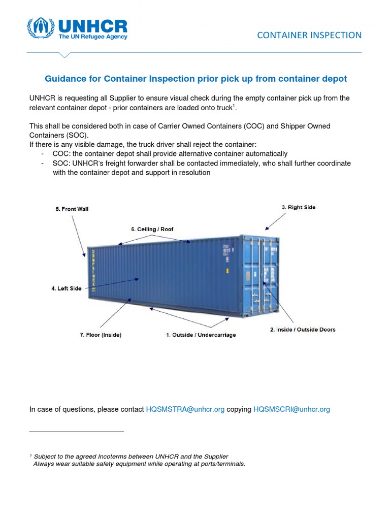Container Inspection Checklist Aug21 | PDF