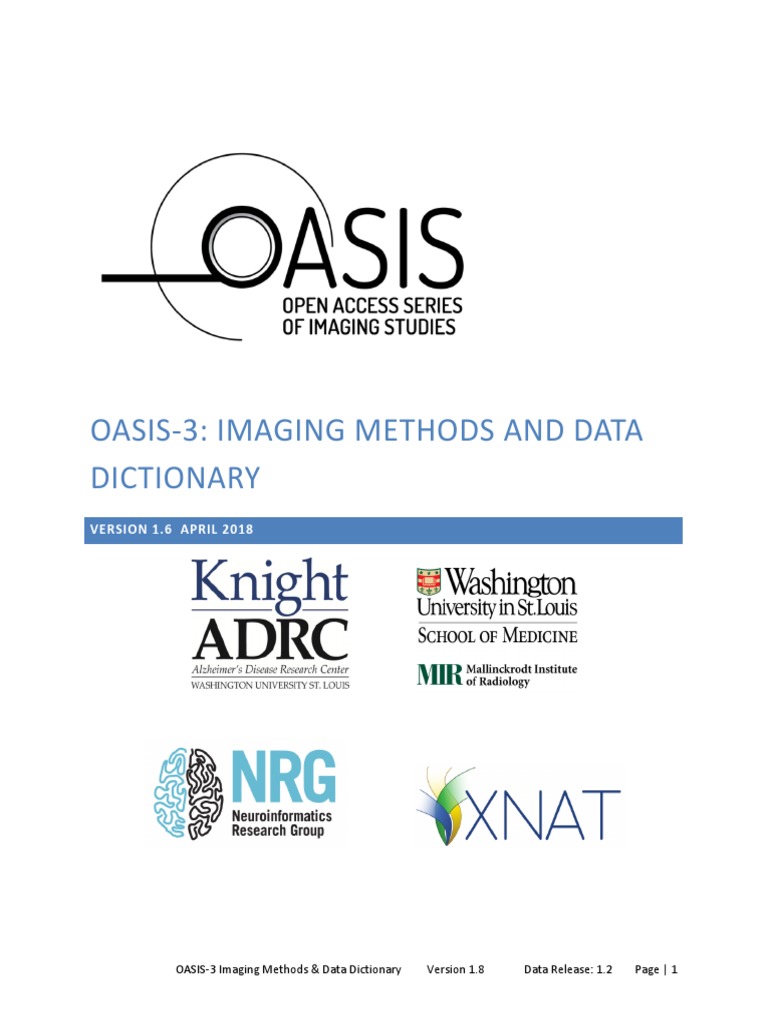 OASIS-3 Imaging Methods Overview | PDF | Positron Emission Tomography ...