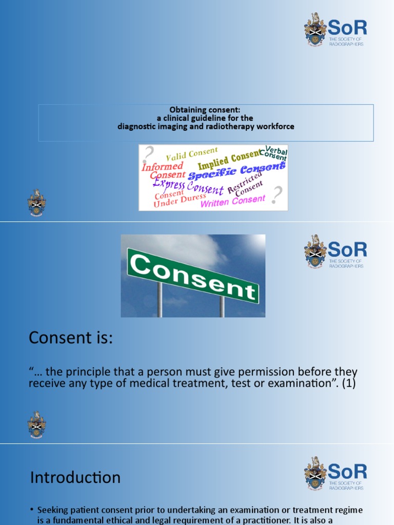 Consent Guidelines for Radiography | PDF | Informed Consent | Risk