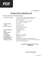 Fumigation Certificate | PDF