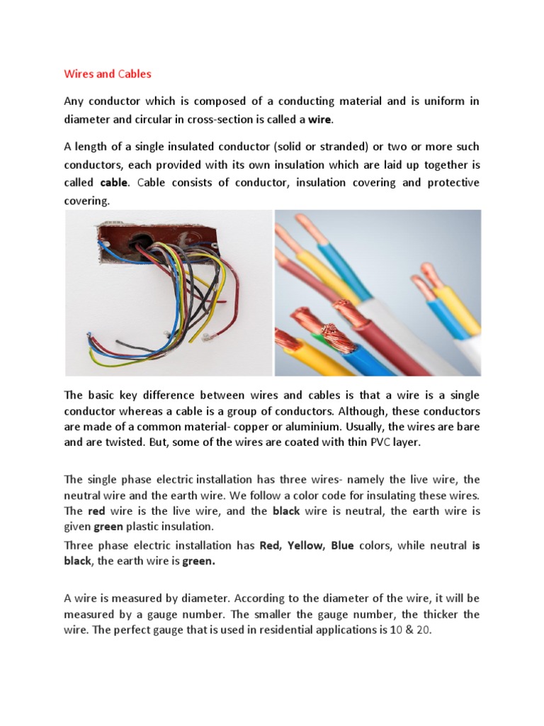 26-29aug2020 Fuses and Wires DONE | PDF | Electrical Wiring | Wire