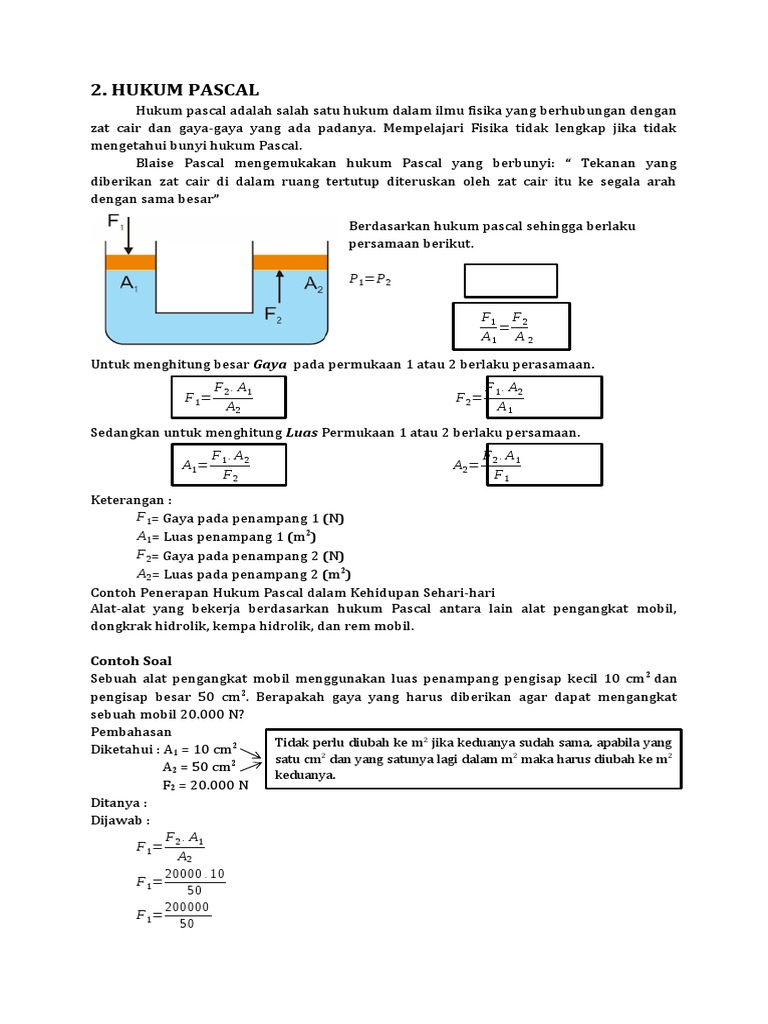 Hukum Pascal | PDF