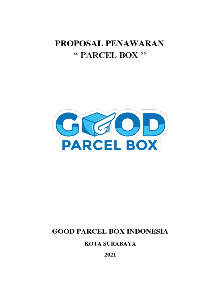 Proposal Kerjasama Parcel Box 2021 | PDF