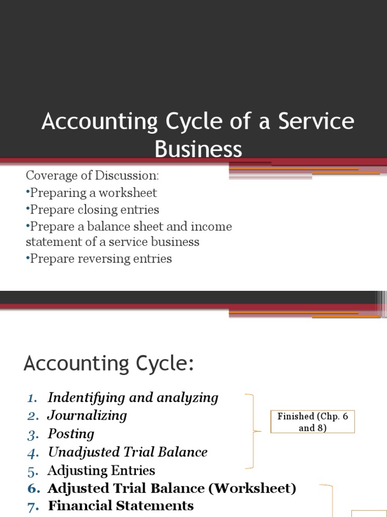Completing the Accounting Cycle for a Service Business: Journal Entries ...