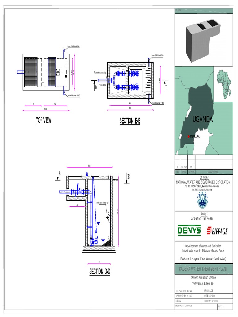 Civ-01-022-Sludge Dewatering Building - V4 | PDF | Sewage Treatment ...