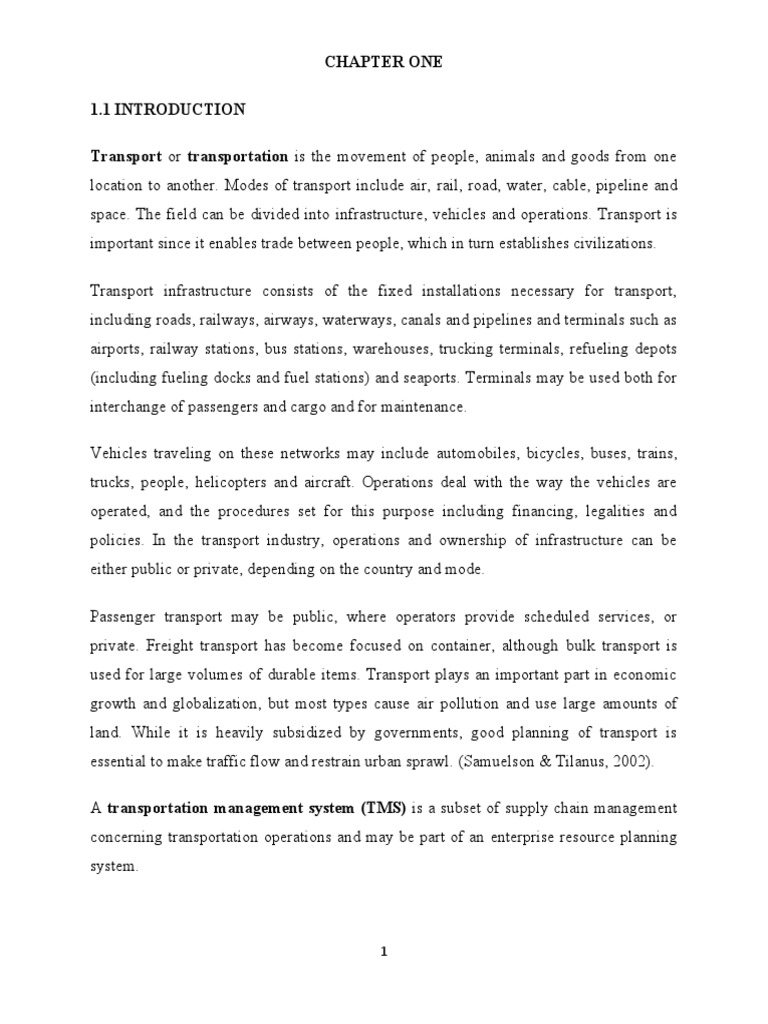 TMS Write Up | PDF | Transport | Train