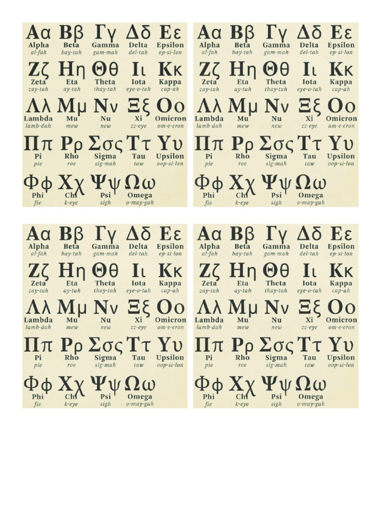 Alfabet Grecesc | PDF