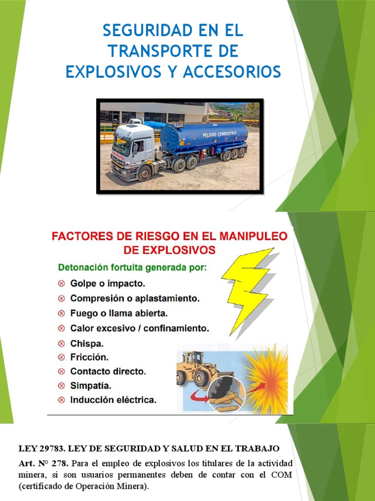 Seguridad Transporte Explosivos | PDF