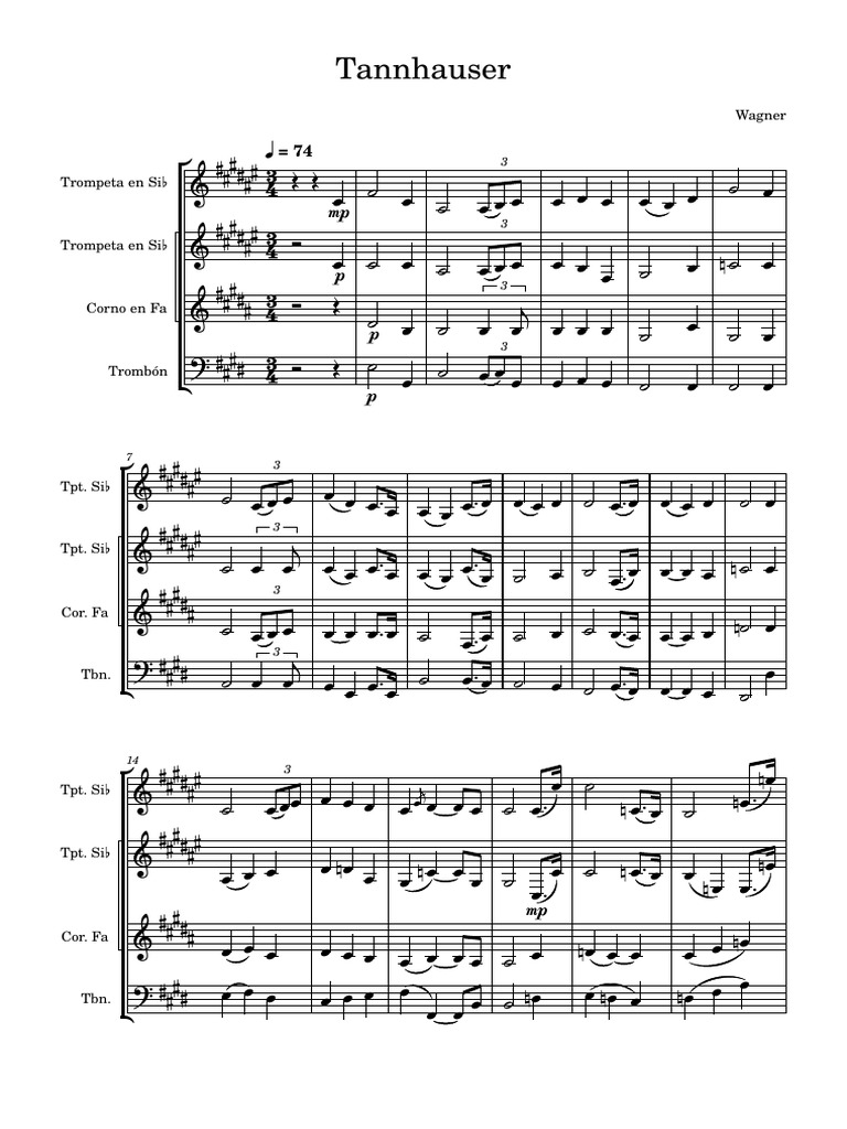 Tannhauser: Wagner | PDF