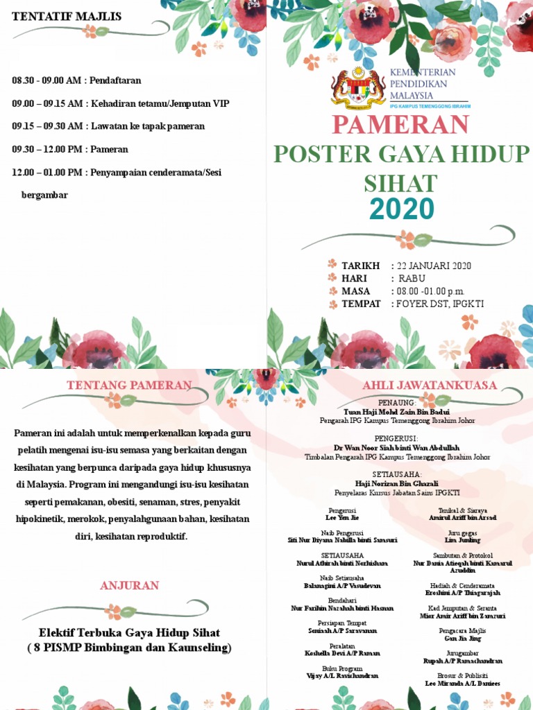 Buku Program Tema Floral (Cikgugrafikdotcom) | PDF
