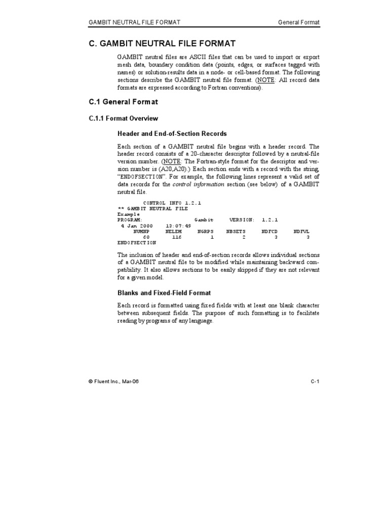 Gambit Write Neutral File | PDF | File Format | Tensor