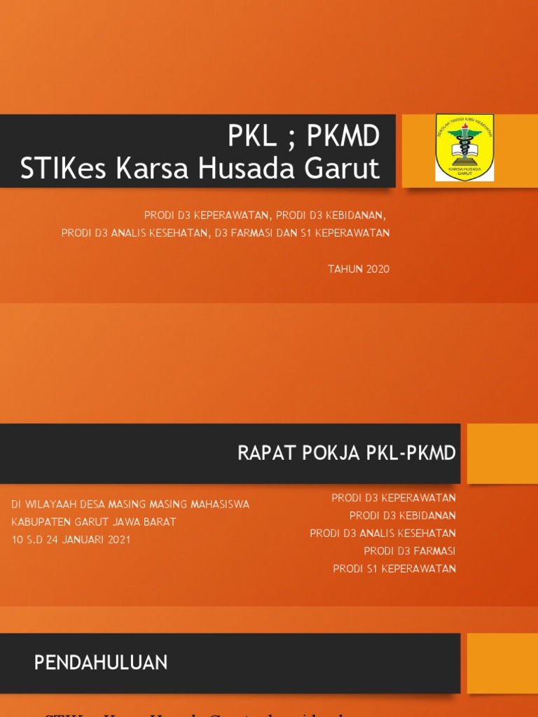 Presentasi PKL PKMD | PDF