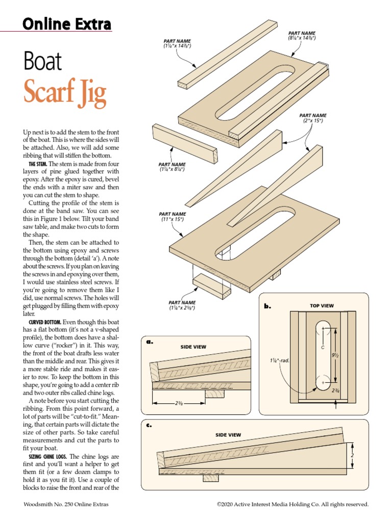 Boat Scarf Jig | PDF | Tools | Industrial Processes