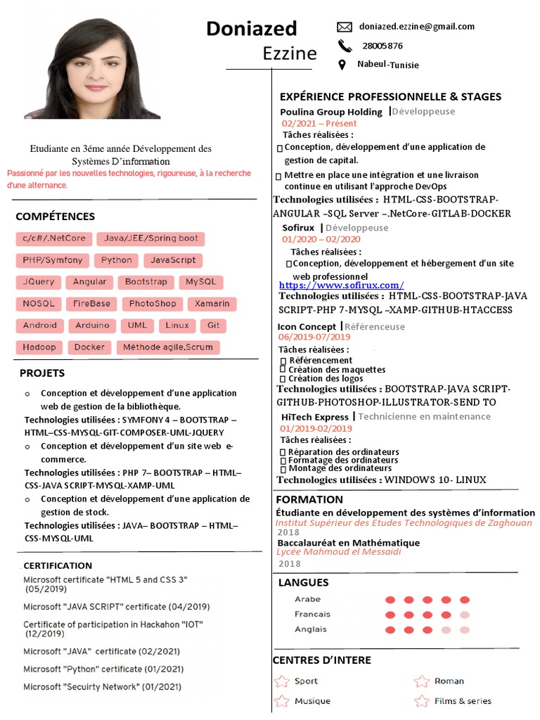 Alternance CV | PDF | Internet et Web | Internet