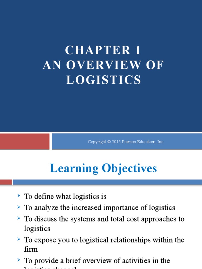 CHAPTER 1 An Overview of Logistics | PDF | Logistics | Inventory