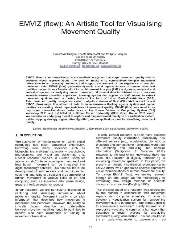 2013-EMVIZ (Flow) An Artistic Tool For Visualizing Movement Quality ...