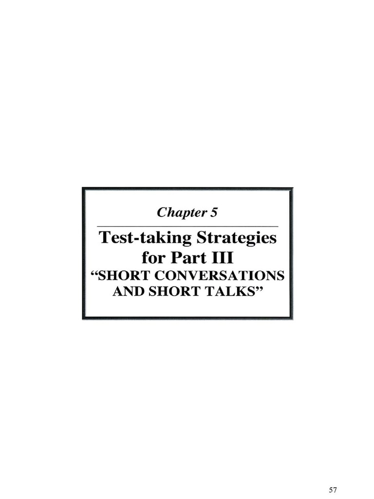 M3. TOEIC Listening Part 3 | PDF | Question | Conversation