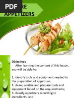 LESSON 10 (Prepare Range of Appetizers) WITH VIDEOS | PDF | Hors D ...