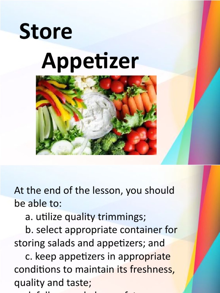 Lesson 11 (Store Appetizer) | PDF