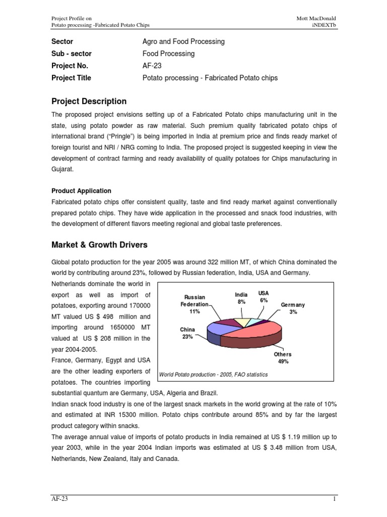 Potato Processing Fabricated 23 | PDF | Potato Chip | Potato