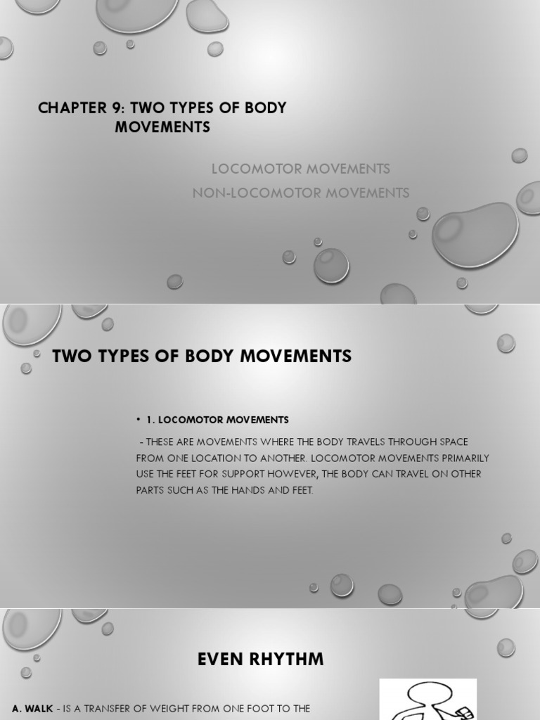 Classification and Examples of Locomotor and Non-Locomotor Body ...