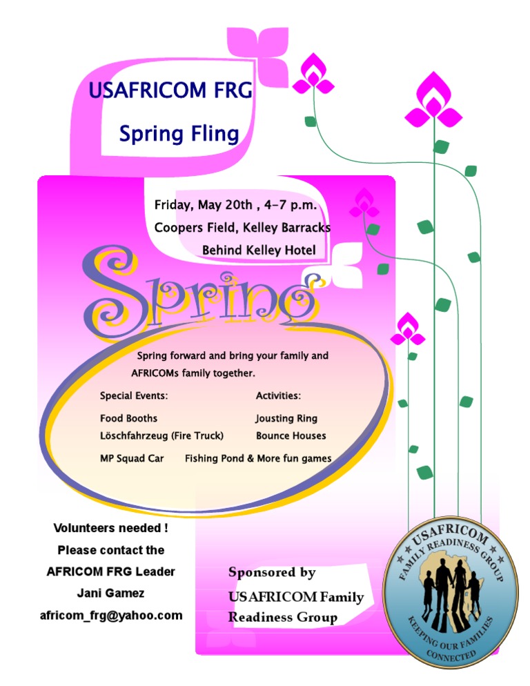 USAFRICOM Spring Fling Event Details | PDF