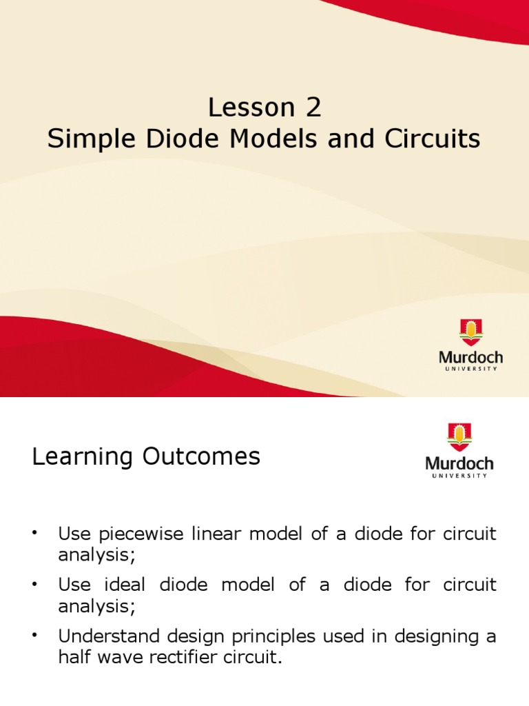 Diode Models & Circuit Analysis | PDF | Rectifier | Electrical Network