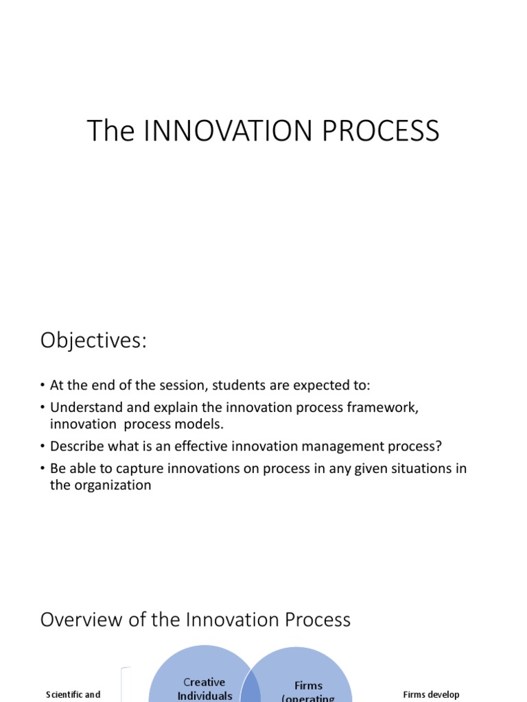 The Innovation Process | PDF | Innovation | Design