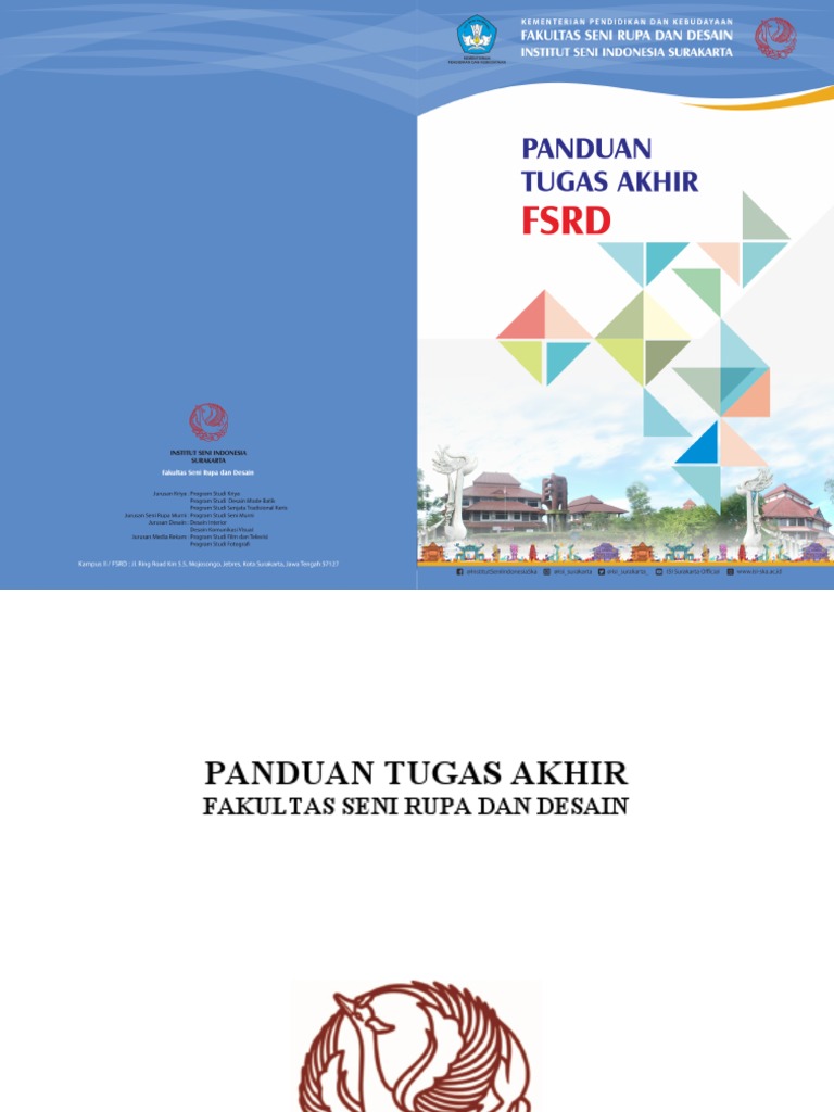 Panduan Tugas Akhir FSRD Isi | PDF