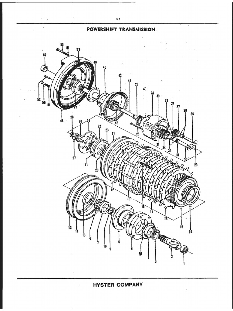 Transmission Hyster H40F | PDF