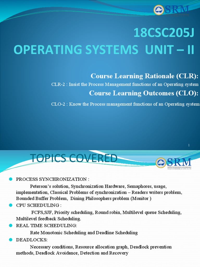 Operating Systems 1 | PDF | Scheduling (Computing) | Process (Computing)