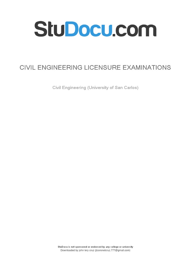 Civil Engineering Licensure Exam Guide | PDF | Viscosity | Pump