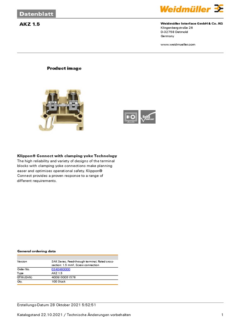 AKZ 1.5 in | PDF | Manufactured Goods | Wire
