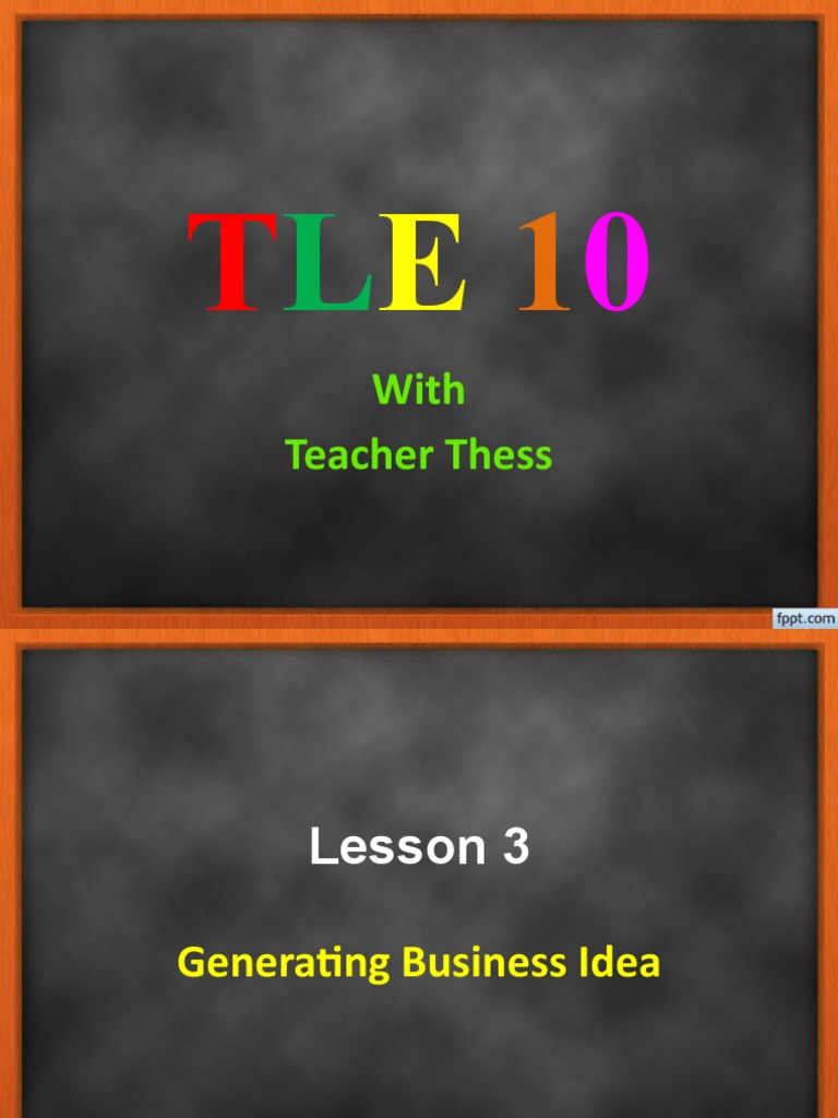 TLE-generating Business Ideas | PDF | Swot Analysis | Brand