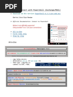 Powershell Quick Reference - Security and Compliance Center | PDF | Share Point | Computing