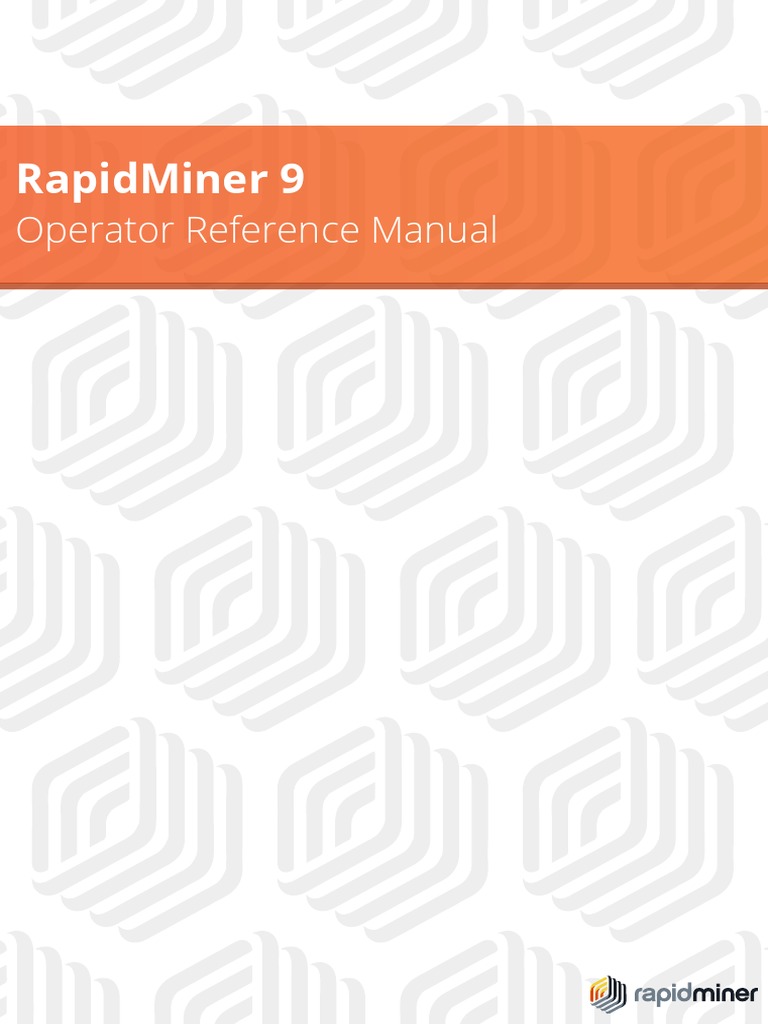 Rapidminer Studio Operator Reference 9 | PDF | Data Mining | Applied Mathematics