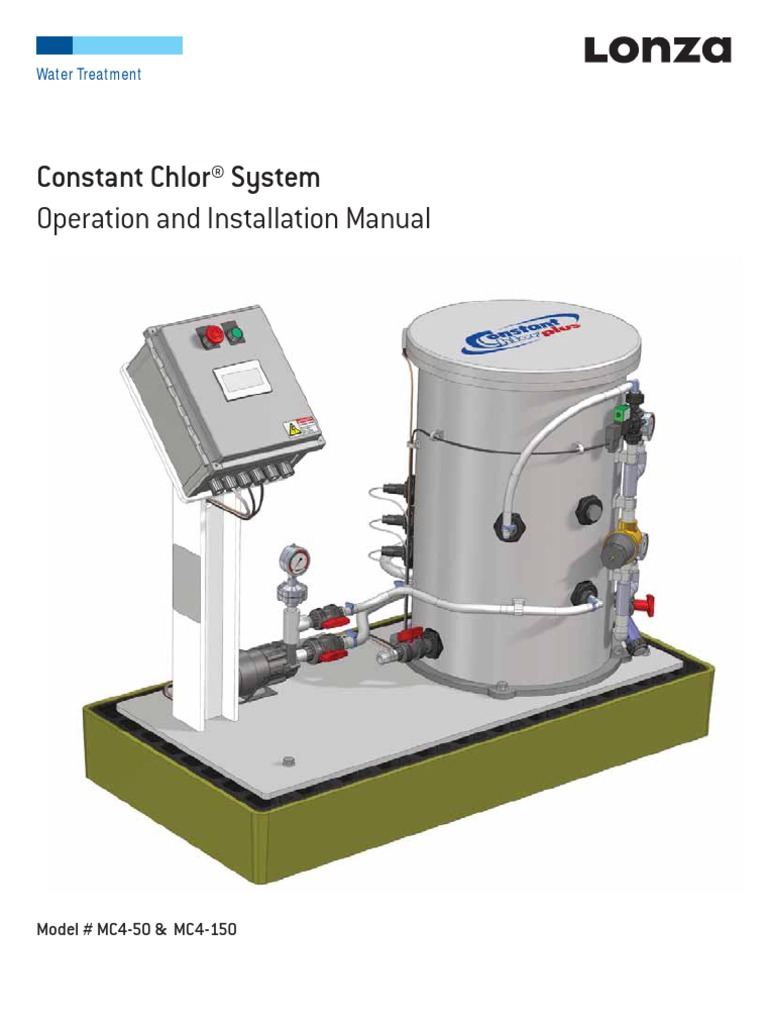 Constant Chlor MC4-50 and MC4-150 Operation and Installation Manual ...