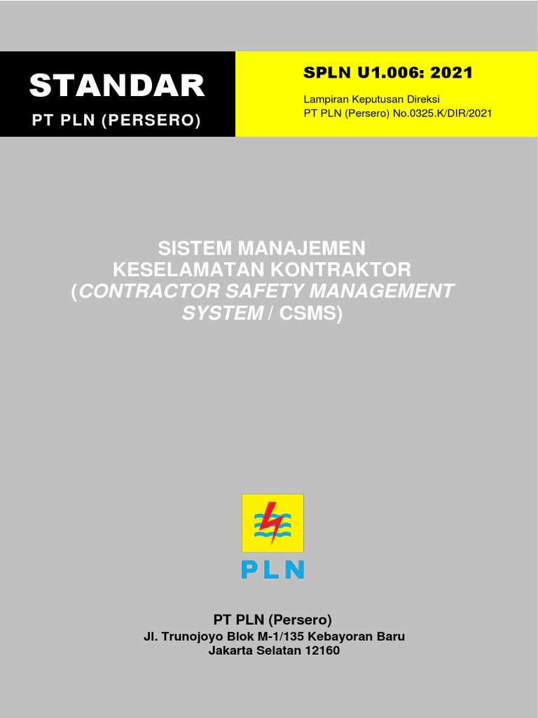 SPLN U1.006 2021 (CSMS) | PDF