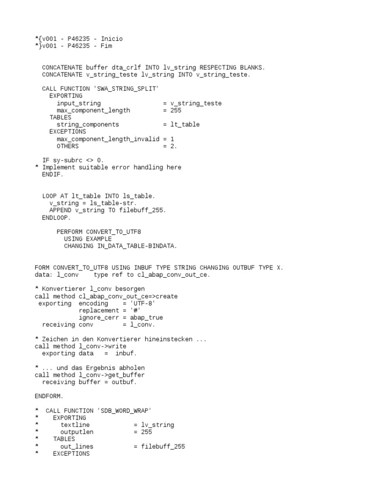 Convert string to UTF-8 and split into table | PDF | String (Computer ...