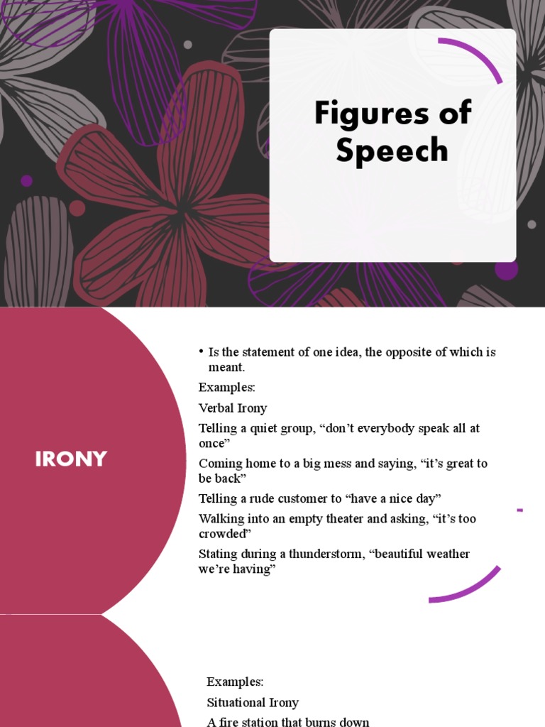 Figures of Speech | PDF | Irony