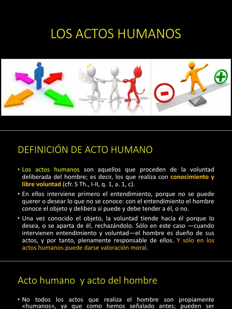 Los Actos Humanos | PDF | Moralidad