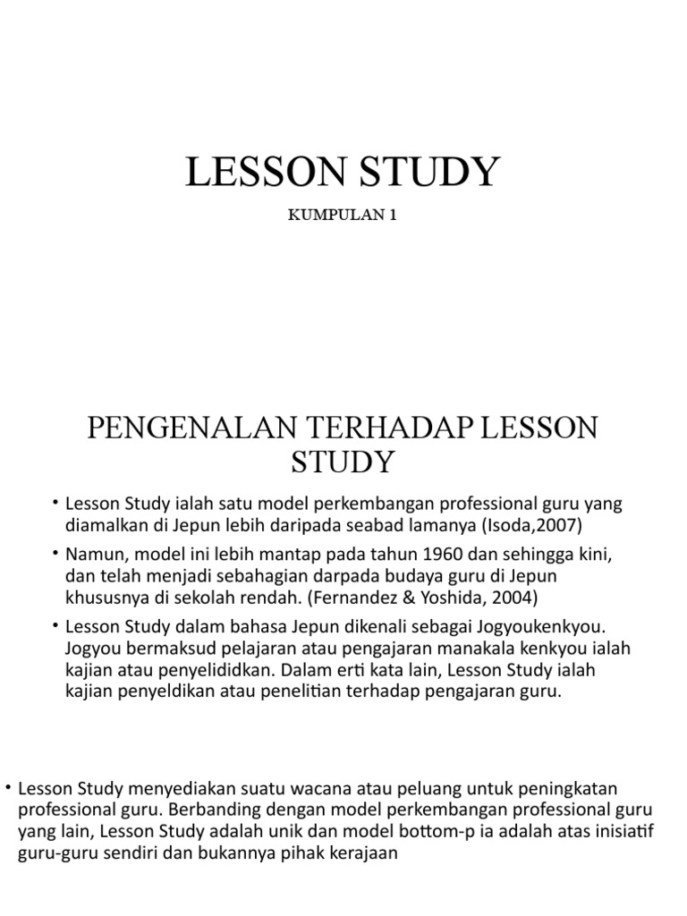 Lesson Study | PDF
